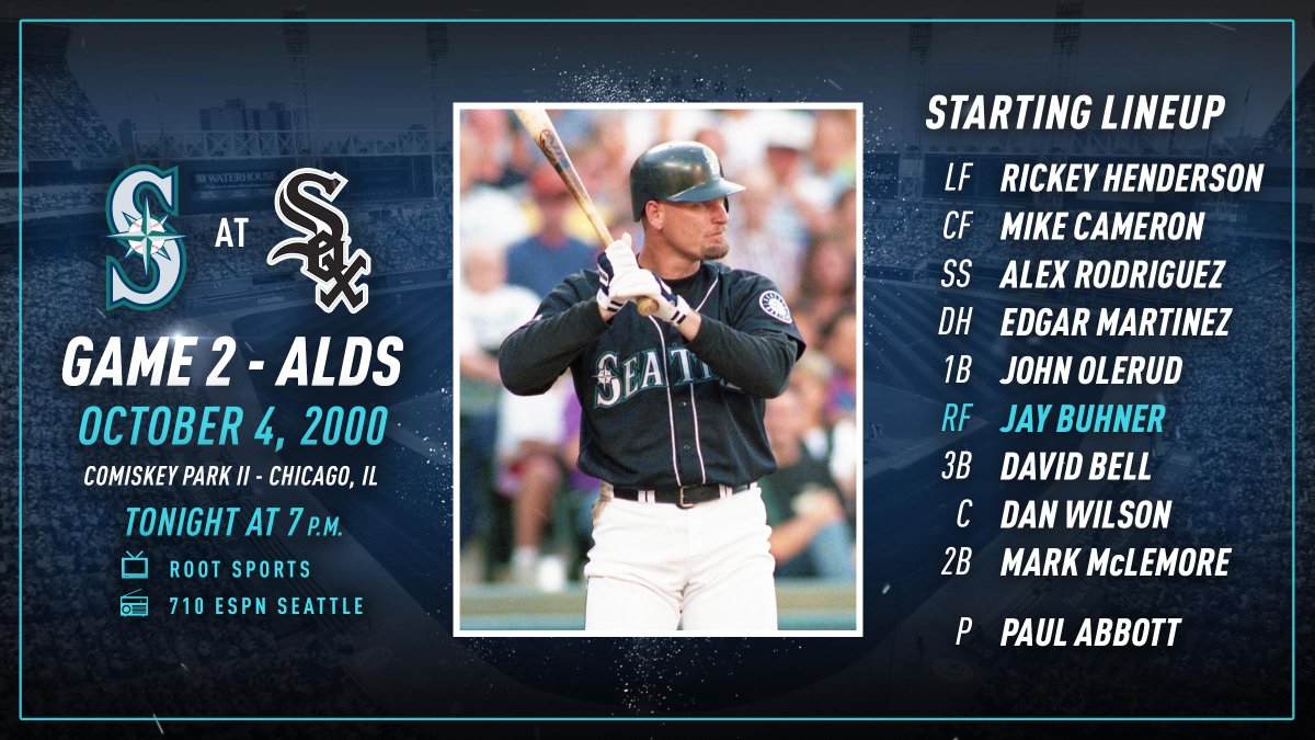 After an extra innings win in Game 1 of the 2000 ALDS, the Mariners ...