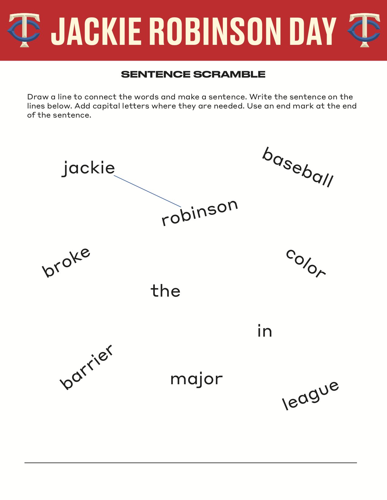 Jackie Robinson Worksheets 2nd Grade Jackie Robinson Craft Character