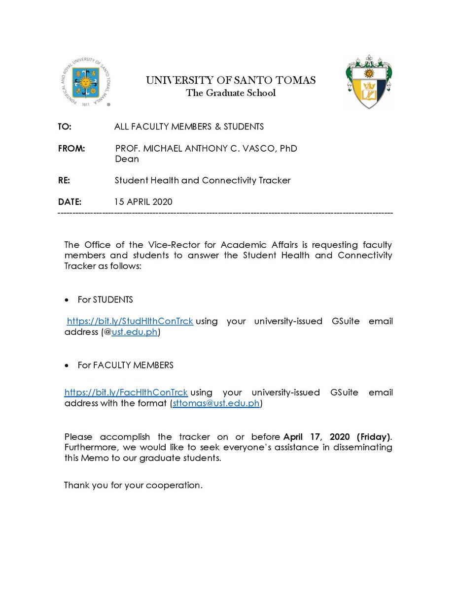 Ust Graduate School Logo