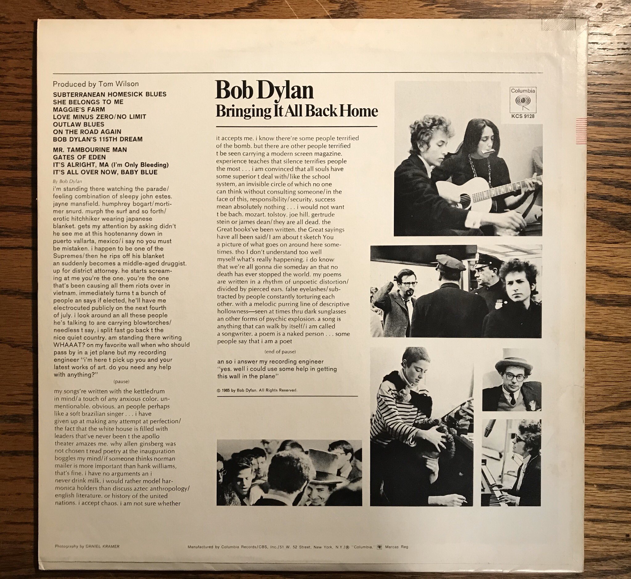 Bob Dylan Bringing It All Back Home