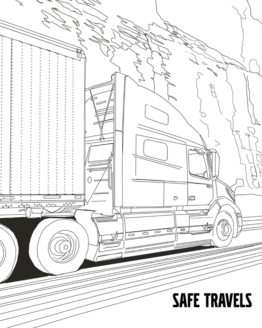 Freightliner Coloring Pages