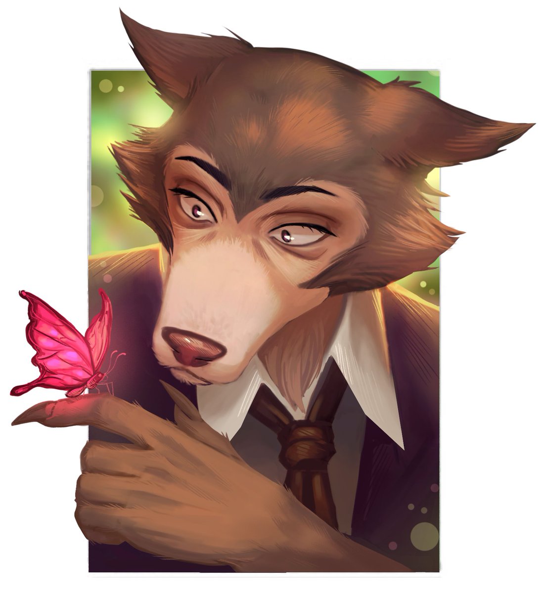 Gentle Wolf and Butterfly [SigneJeppesen] : r/Beastars