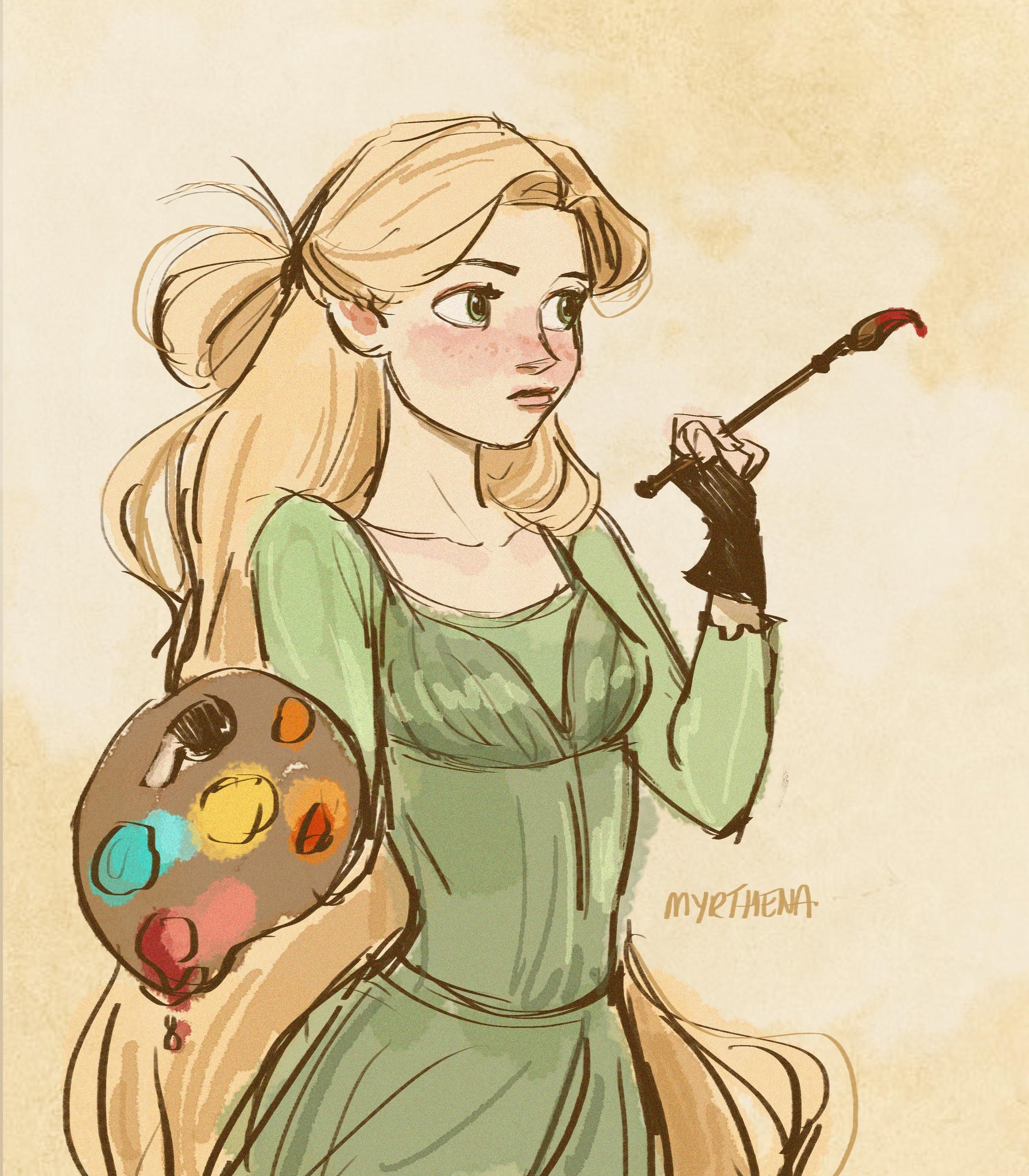 Tangled Concept Art Rapunzel