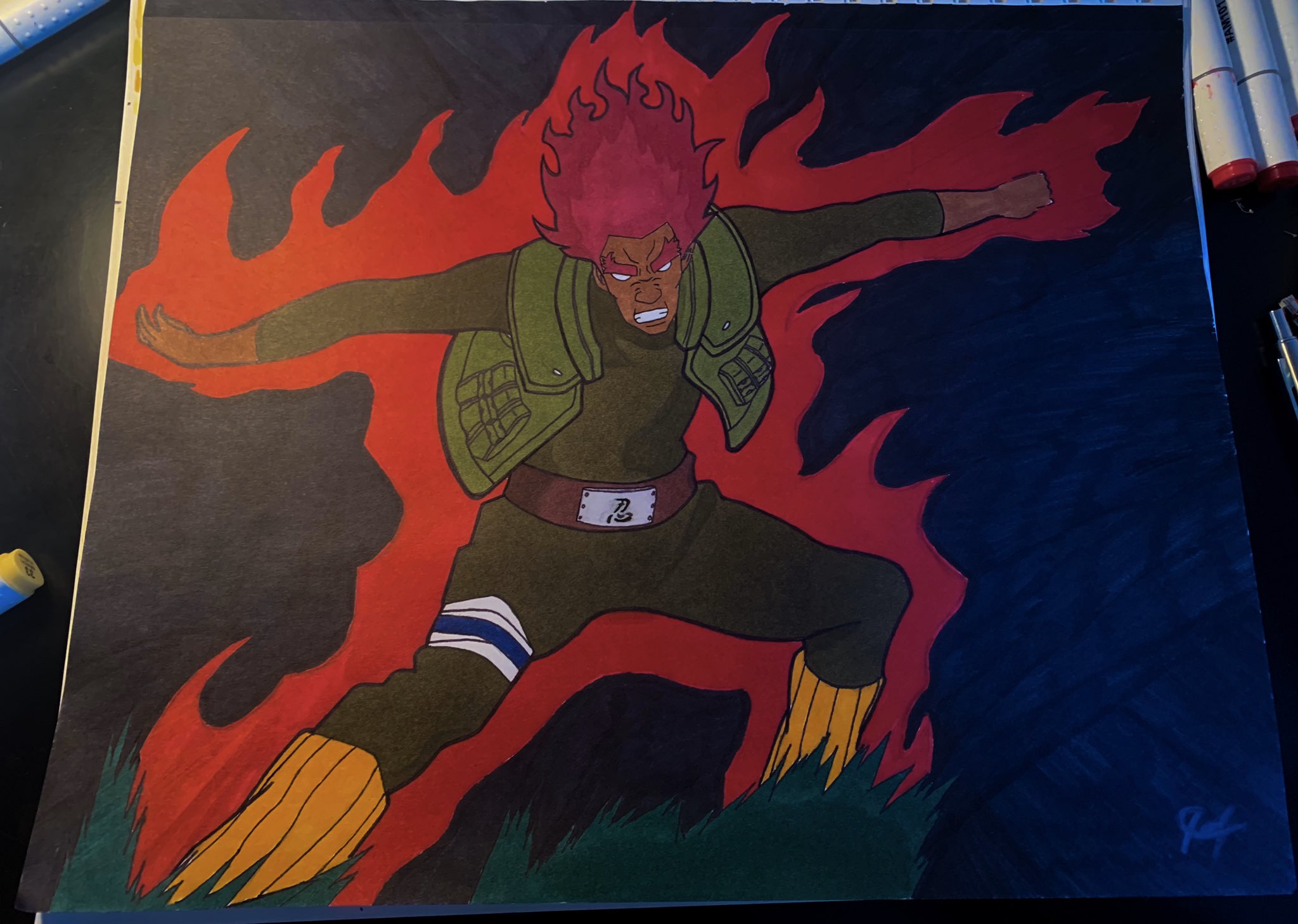 Rock Lee 8 Gates Drawings