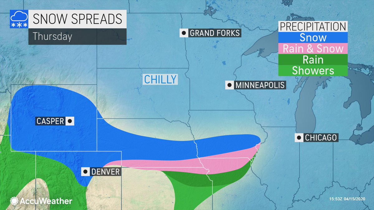 After the snow winds down in Cheyenne, Wyoming, and Denver ...