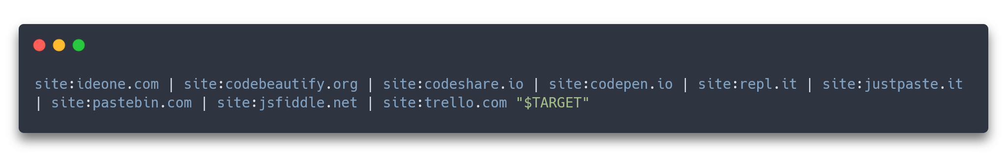 Adrien on Twitter: "A little #BugBountyTips that I use for my recon: use this Google Dorks to ...