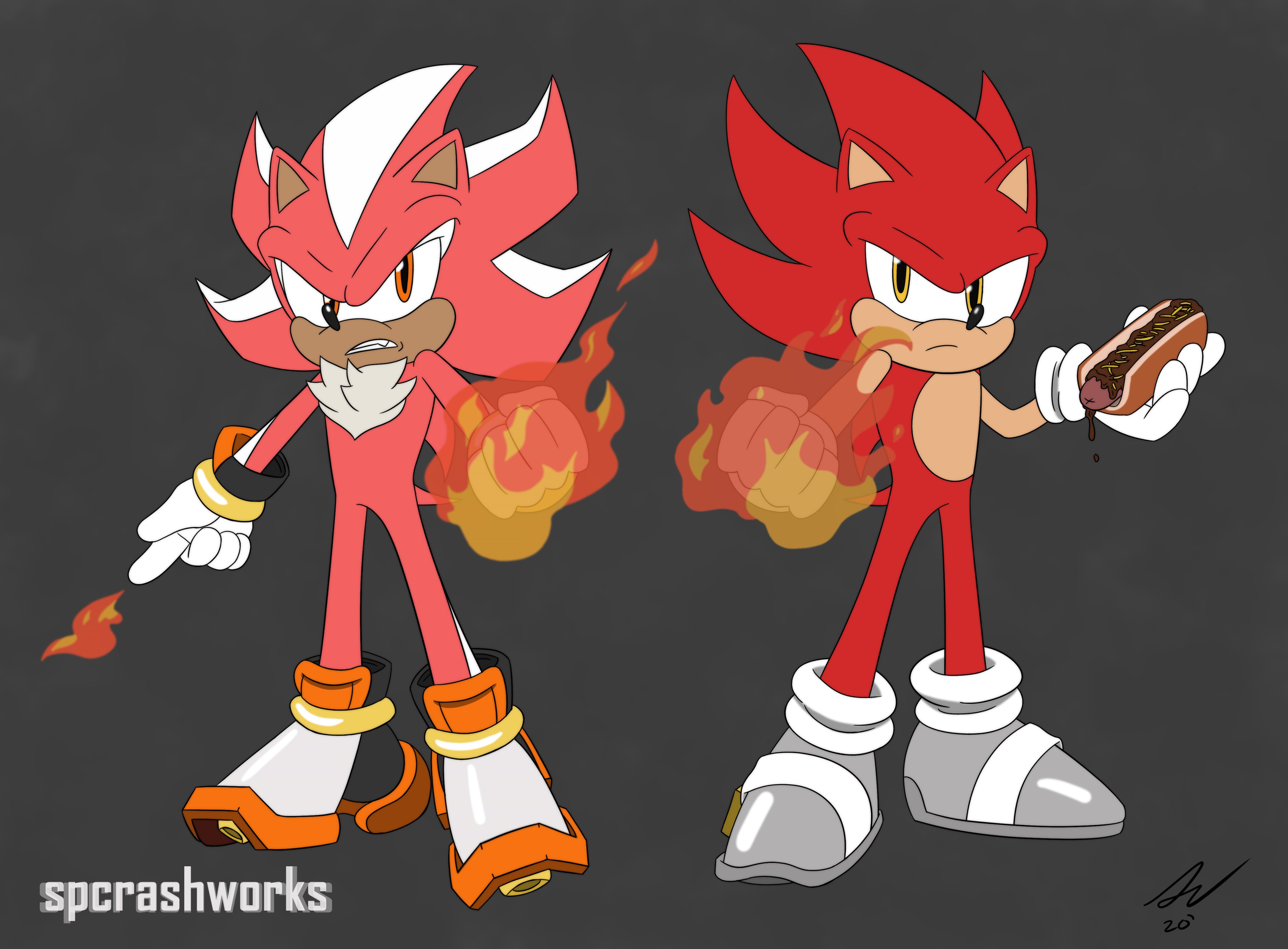 Fire Shadow The Hedgehog