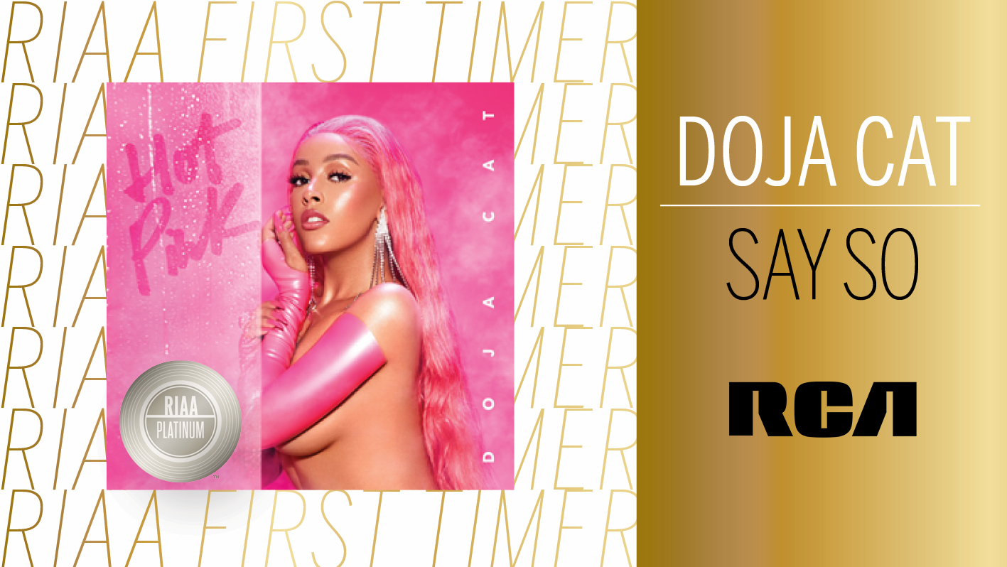 RIAA on Twitter: ".@DojaCat’s #SaySo single is #Platinum💿! Congrats 👏 on this achievement and ...