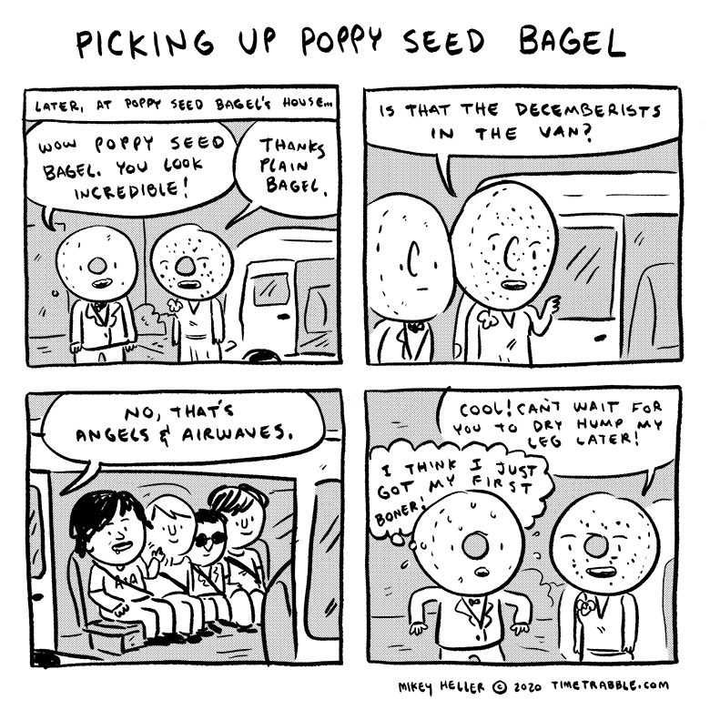 「i drew a comic about big bagel issues 」Mikey Hellerの漫画