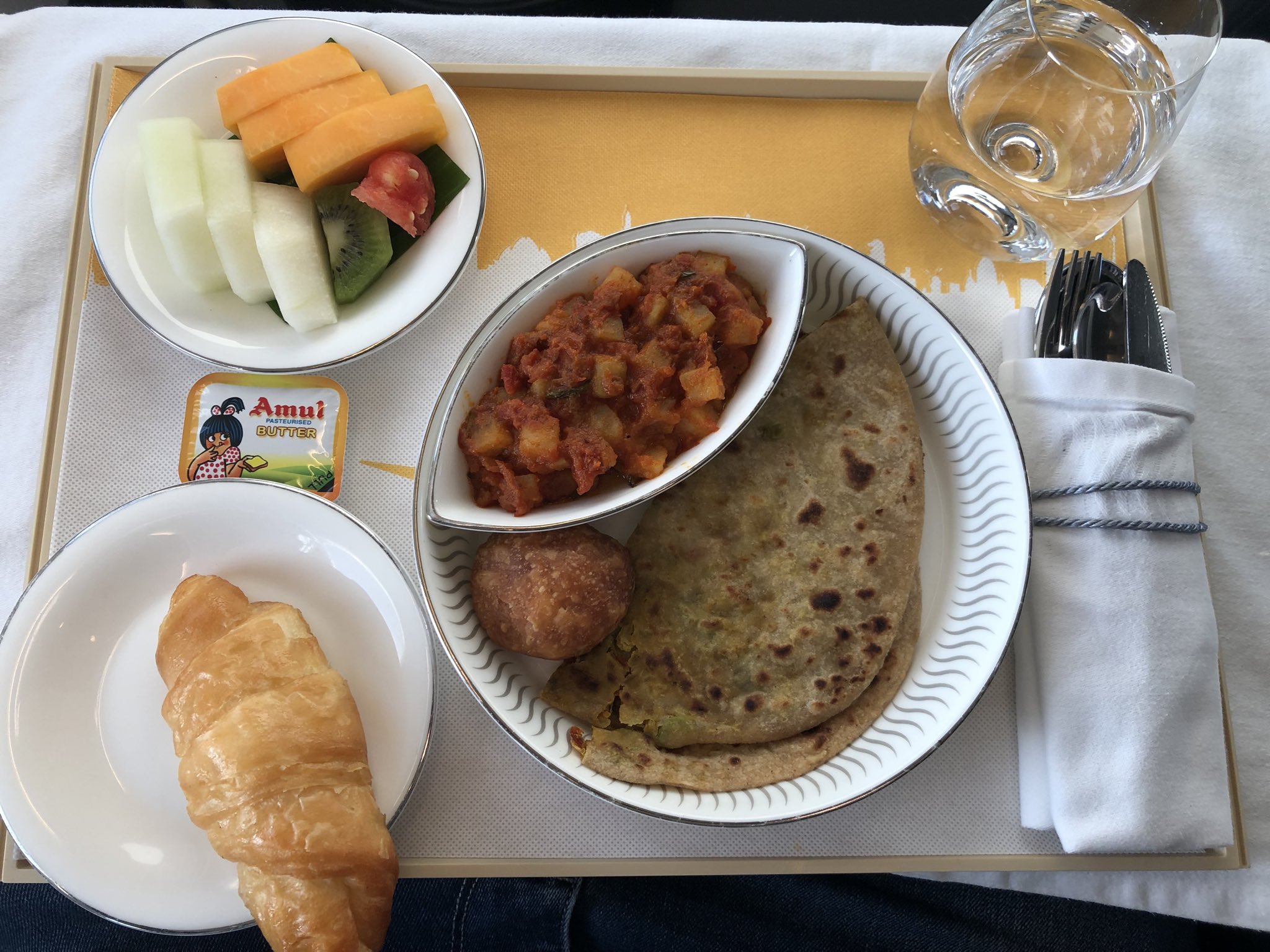 Jet Airways Business Class Food