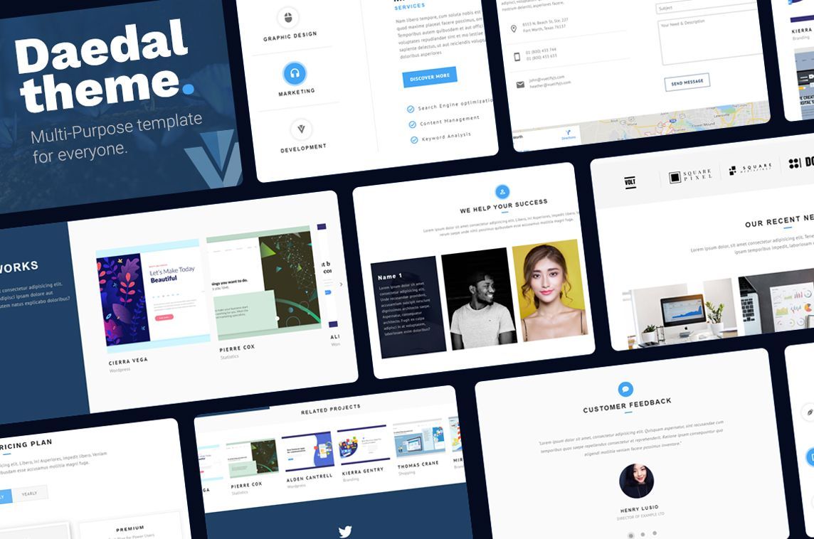 MadeWithVueJS on Twitter: "Daedal is a multi-purpose @vuetifyjs theme developed by the author of ...