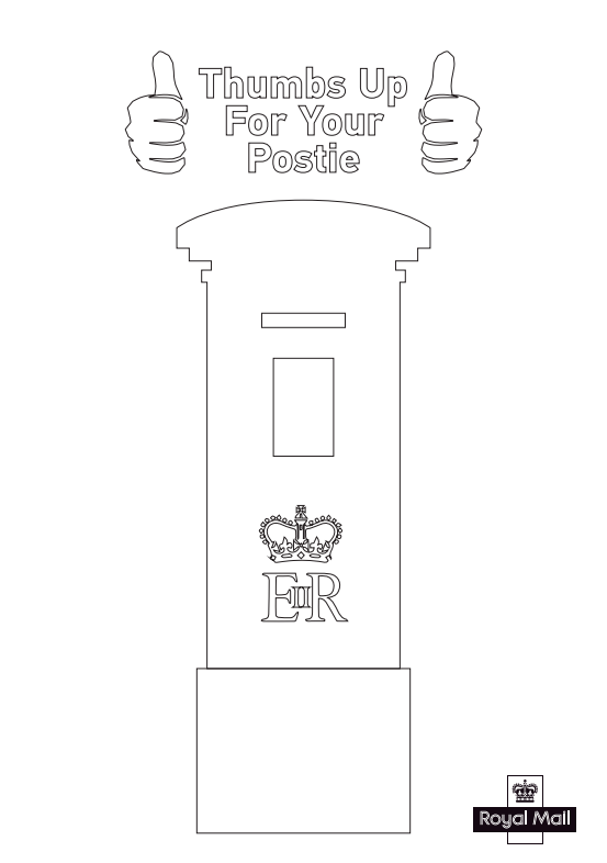 Post Office Mailbox Coloring Pages