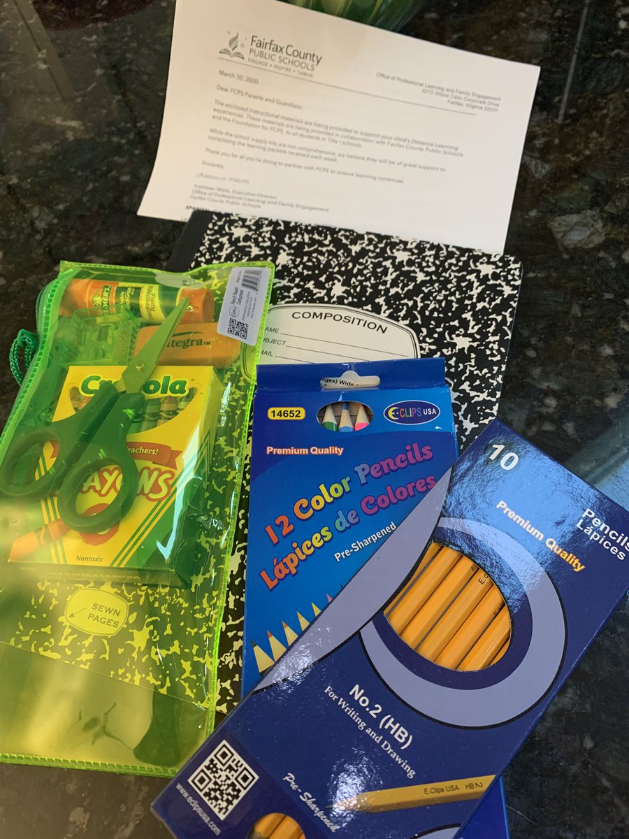 fcps distance learning packet