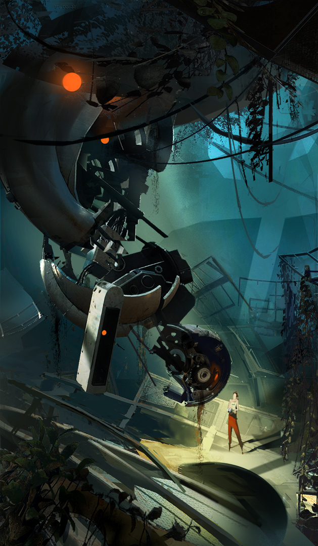 Portal Concept Art Glados