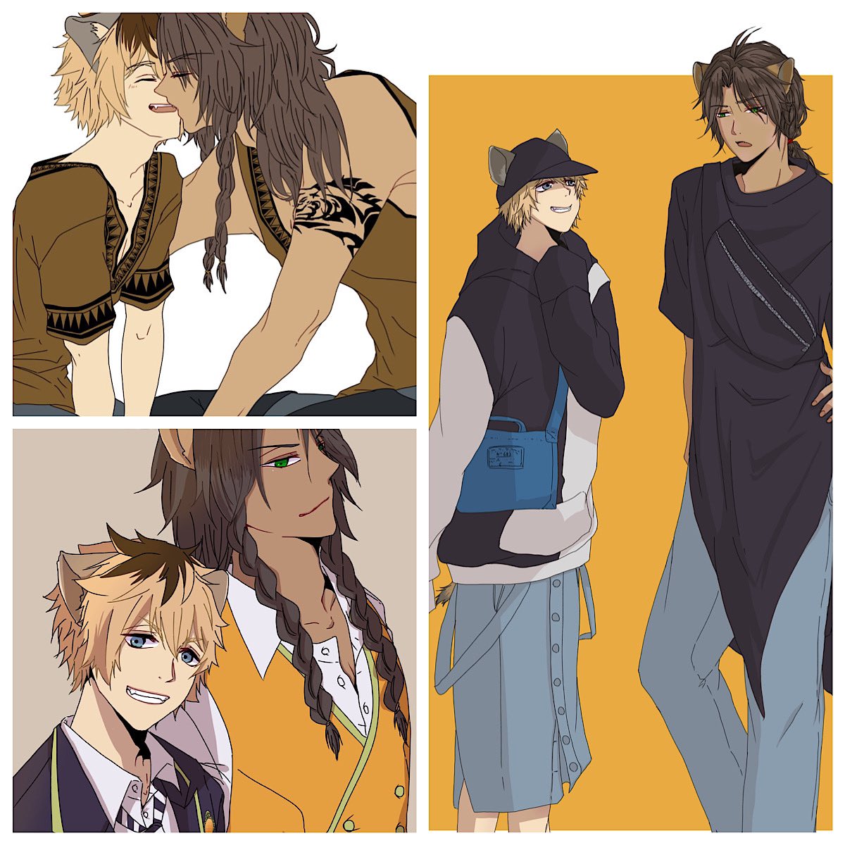 「#twst_BL #私の絵柄が好みって人にフォローされたい こんなの絶対反応してもらえるだけで嬉しくてぶっ倒れるに決」麦島。の漫画