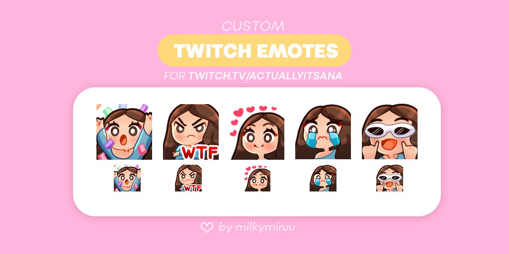 Stationery Cute Emote UWU EMOTE- Pink Emote Text Emote Twitch Emote ...