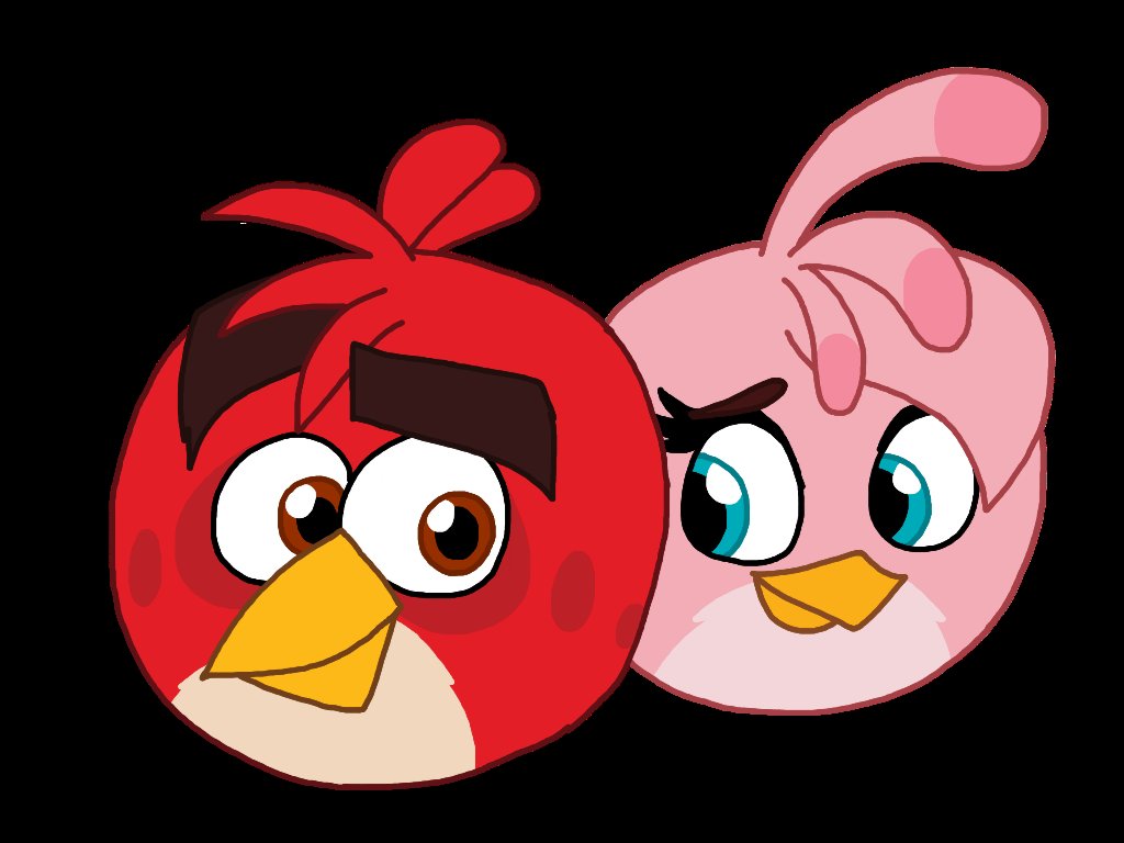 Angry Birds Red And Stella Love