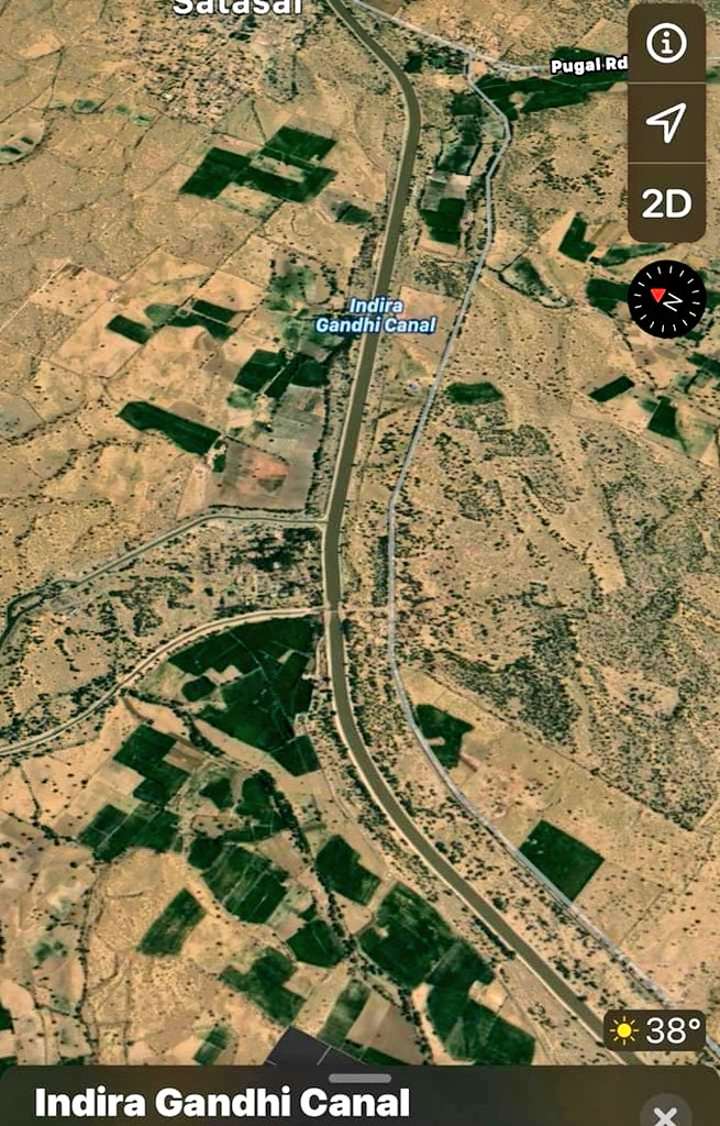 Indira Gandhi Canal Map Mächtigste Rajput Clans Nach Region (OC)