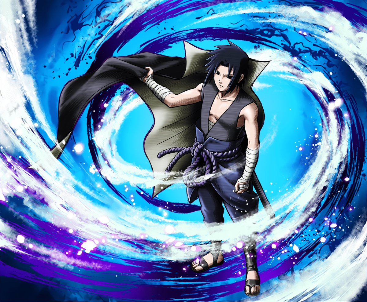 Sasuke Black Outfit Wallpaper
