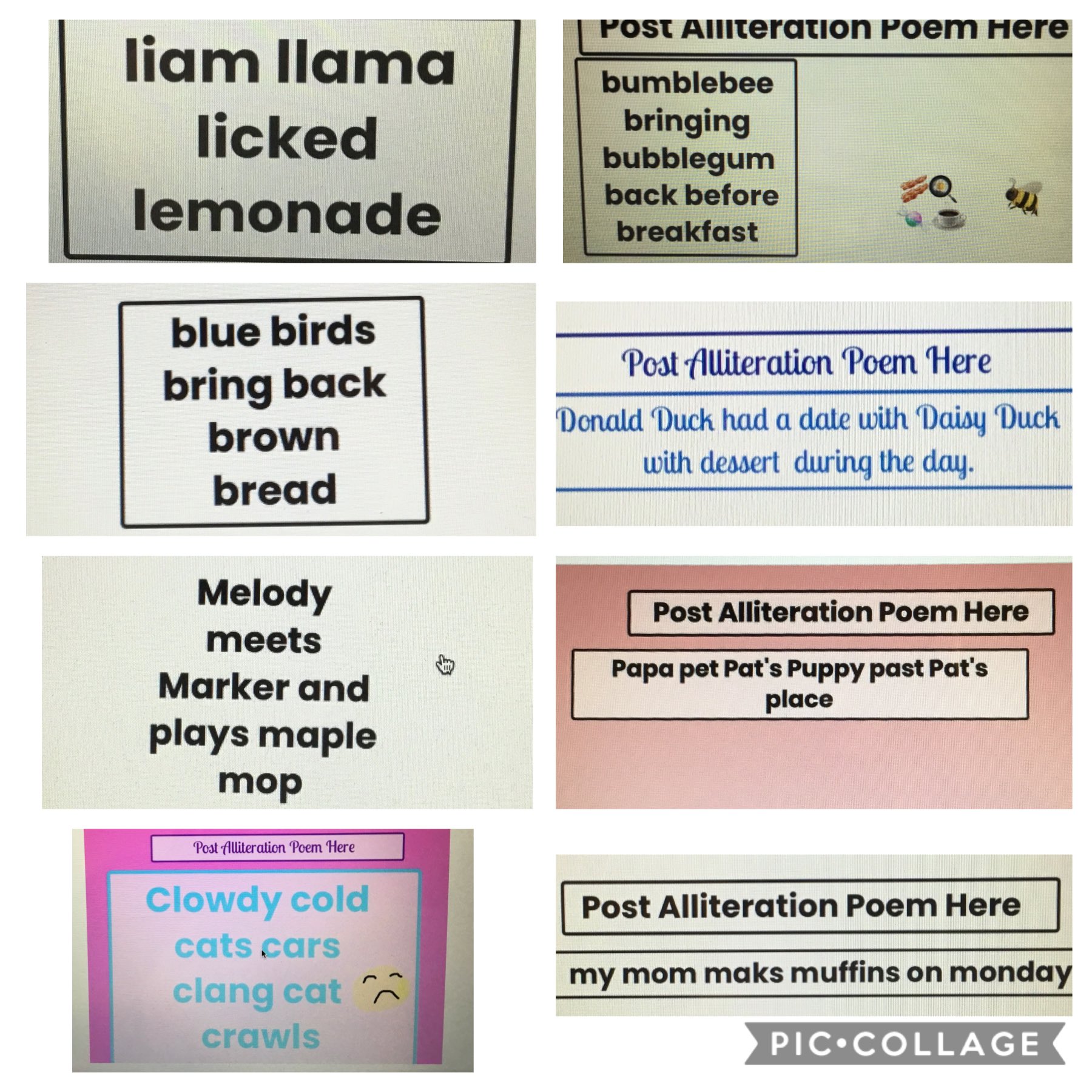 Alliteration Poems For Kids