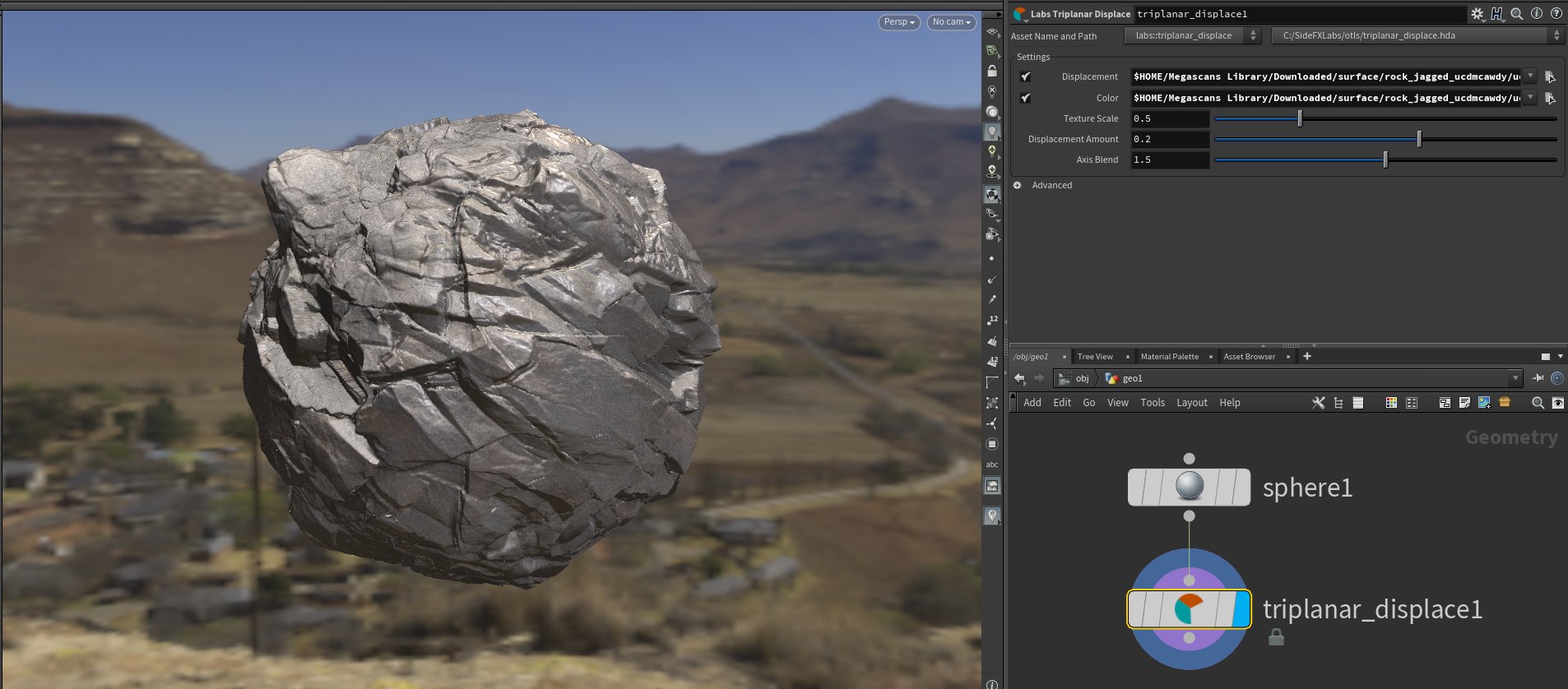 Paul Ambrosiussen on Twitter: "Added Triplanar Displace sop to @sidefx #Houdini @sidefxlabs ...