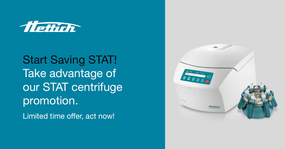Hettich Instruments on Twitter: "Start saving STAT! with the #Hettich #STAT #centrifuge ...