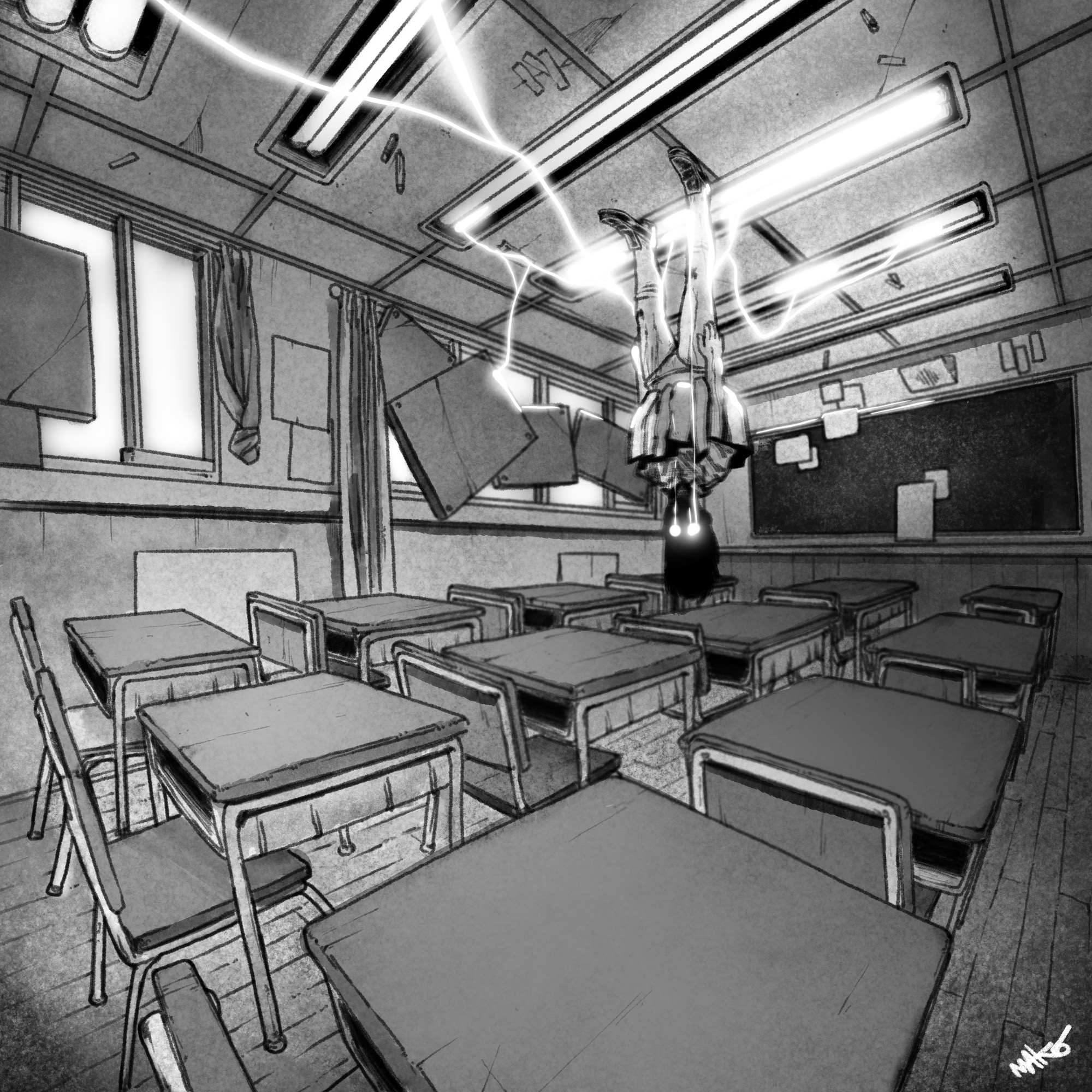 Manga Classroom Background