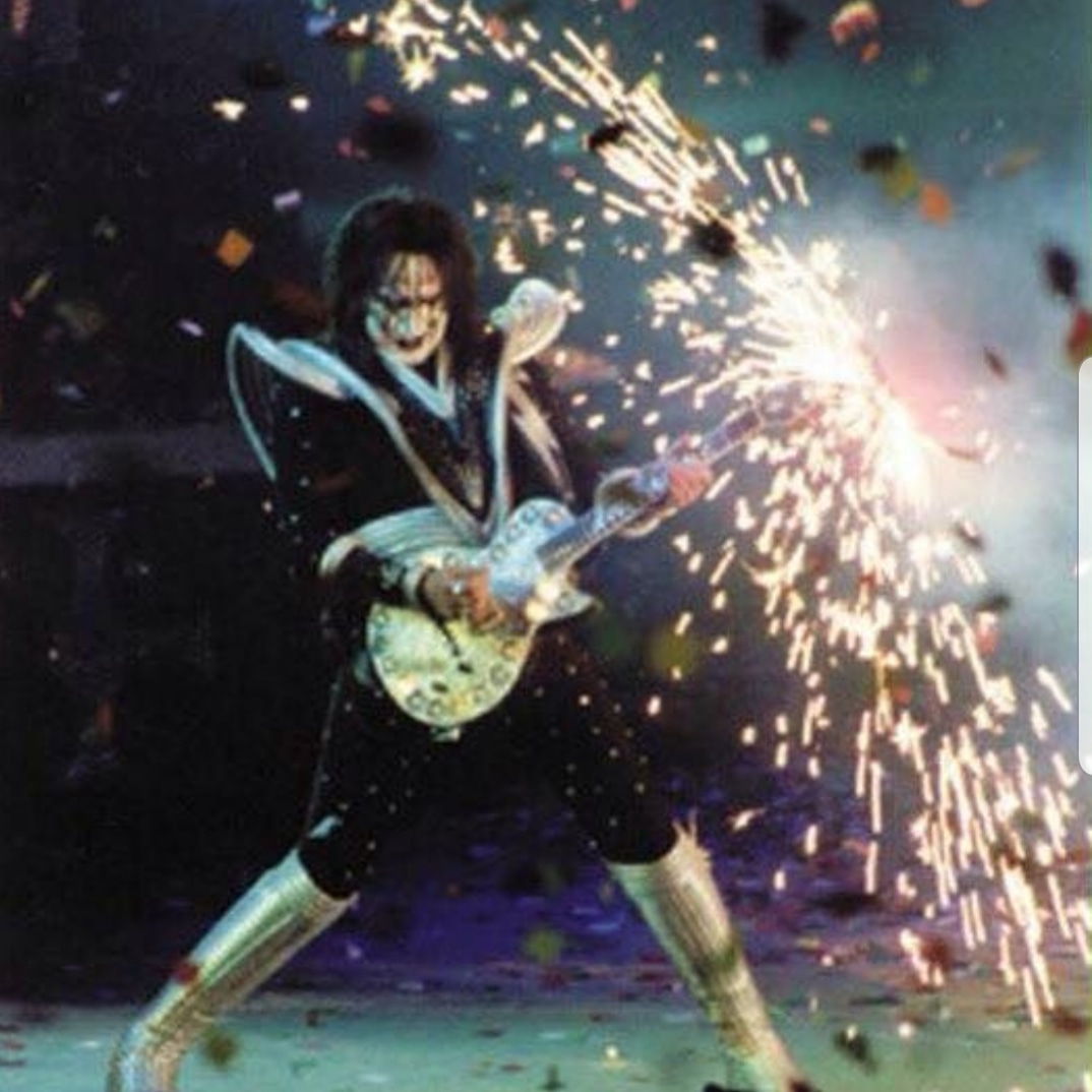 Ace Frehley Guitar On Fire