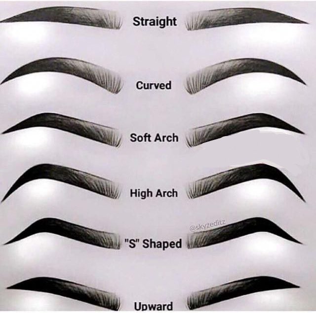 S Shaped Eyebrows