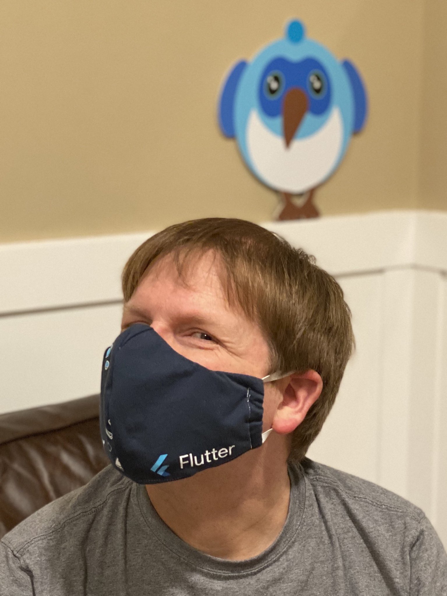 Tim Sneath on Twitter: "My wonderful and creative wife has sewn me a custom #COVID19 face mask ...
