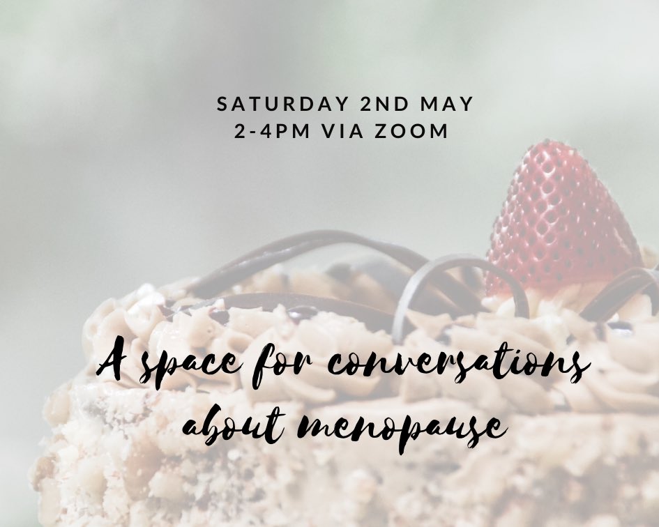 Gather to eat cake, drink and discuss menopause