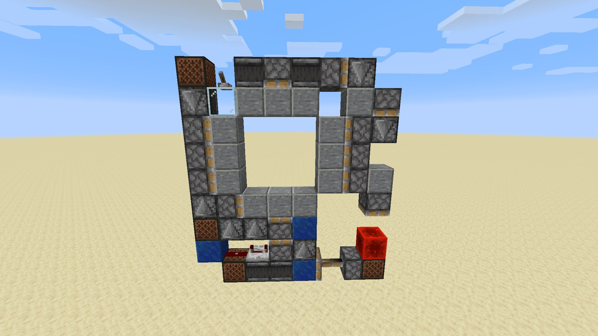 Minecraft Piston Door 3x3