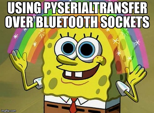 Meme Overflow On Twitter Using Pyserialtransfer Over Bluetooth