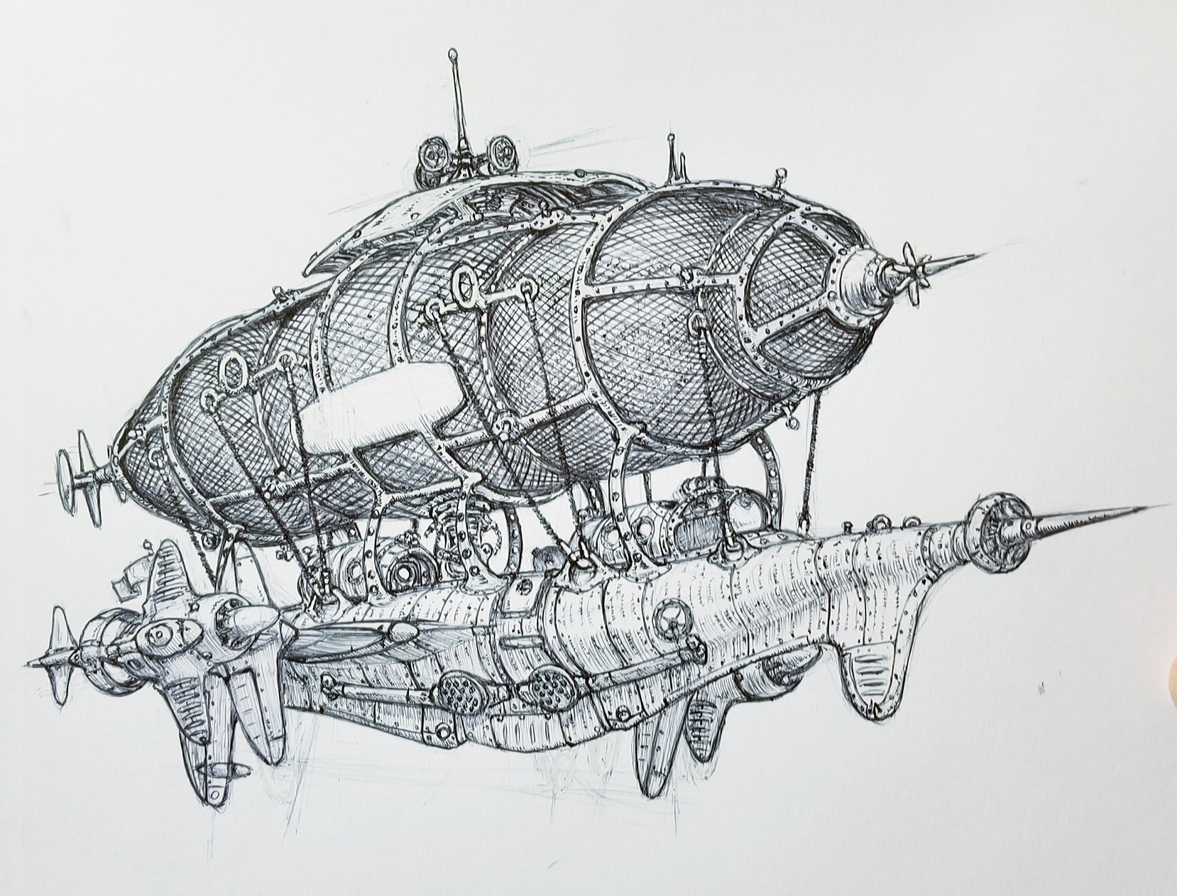 How To Draw Steampunk Airships