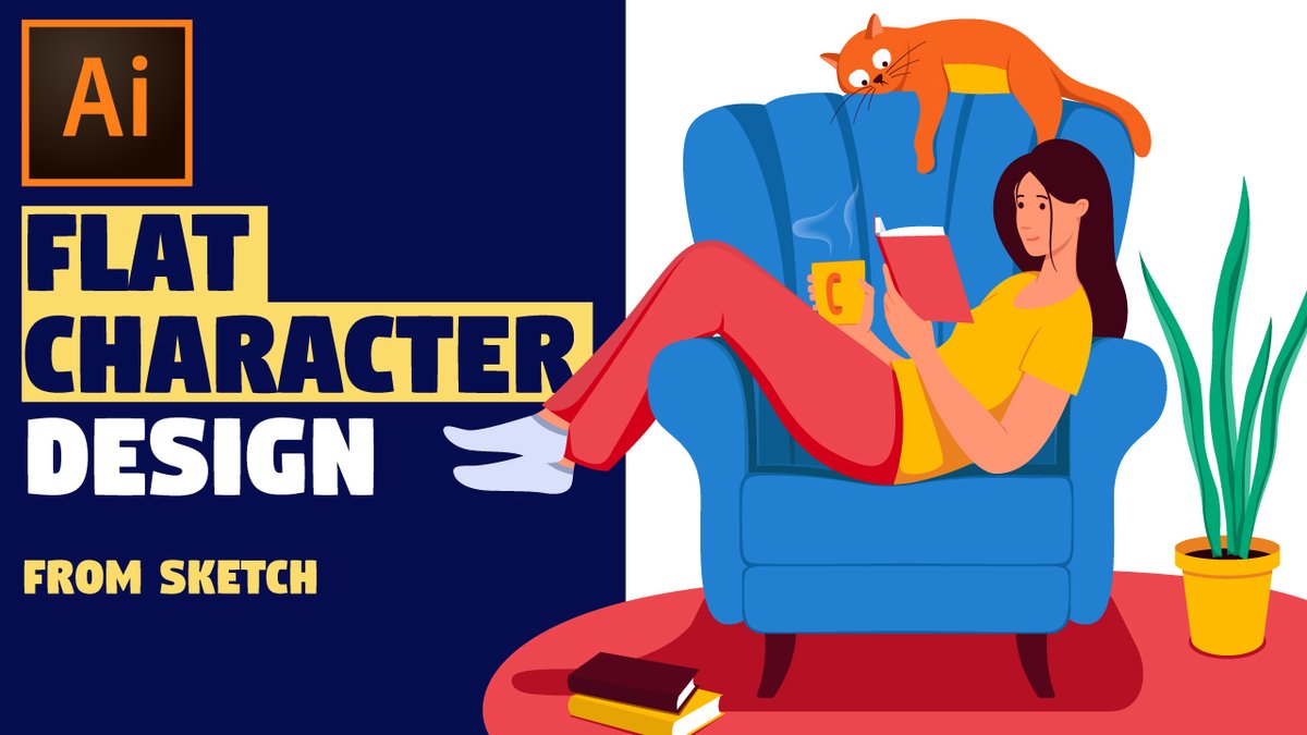 T&T Tutorials on Twitter: "New tutorial! 🎬 Learn how to create character illustration from ...