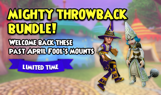 Wizard101 on Twitter: "Discover your new trusty steed! 🥥 Past April Fool’s mounts return in the ...