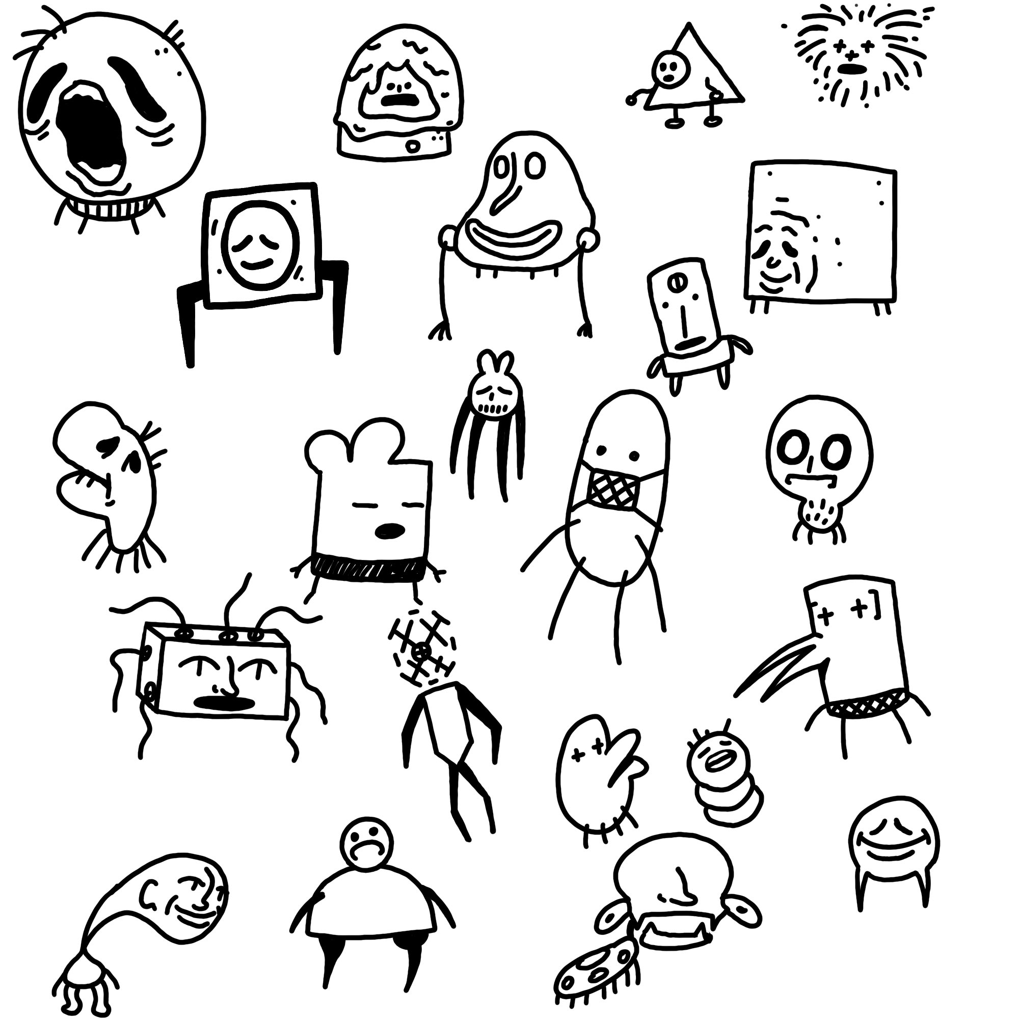 Easy Doodle Characters