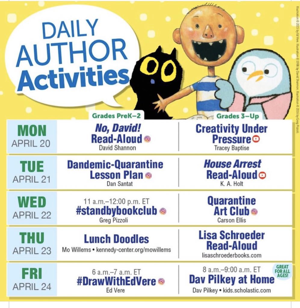EGE Library on Twitter: "Scholastic Dandemic - Quarantine Lesson Plan ...
