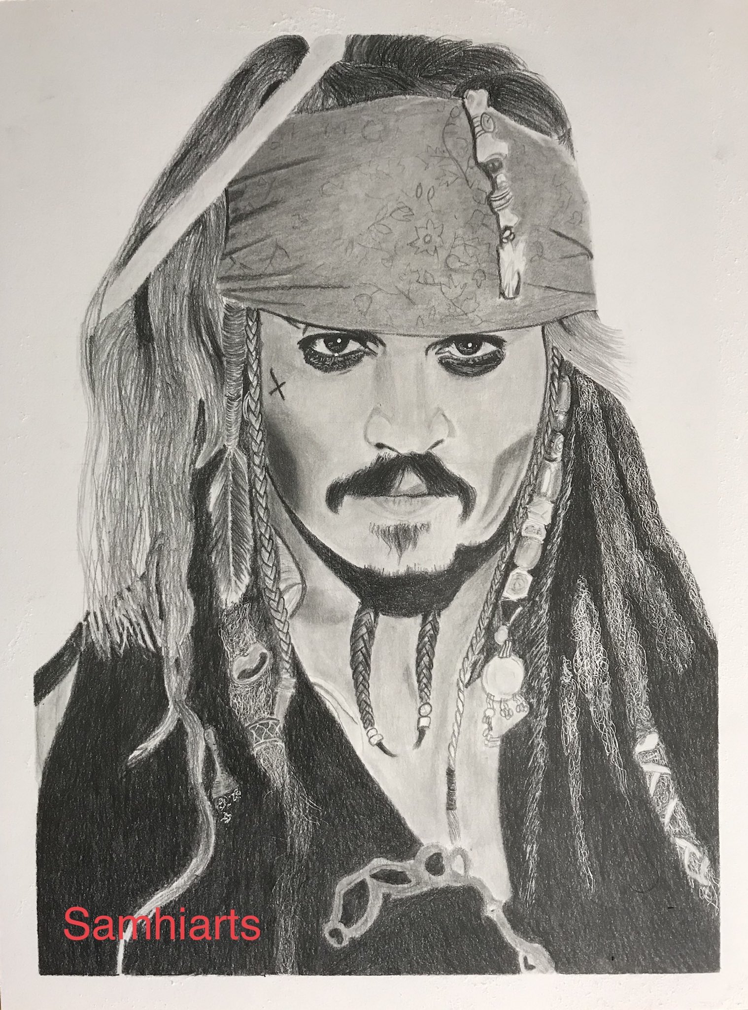 Jack Sparrow Drawing Simple
