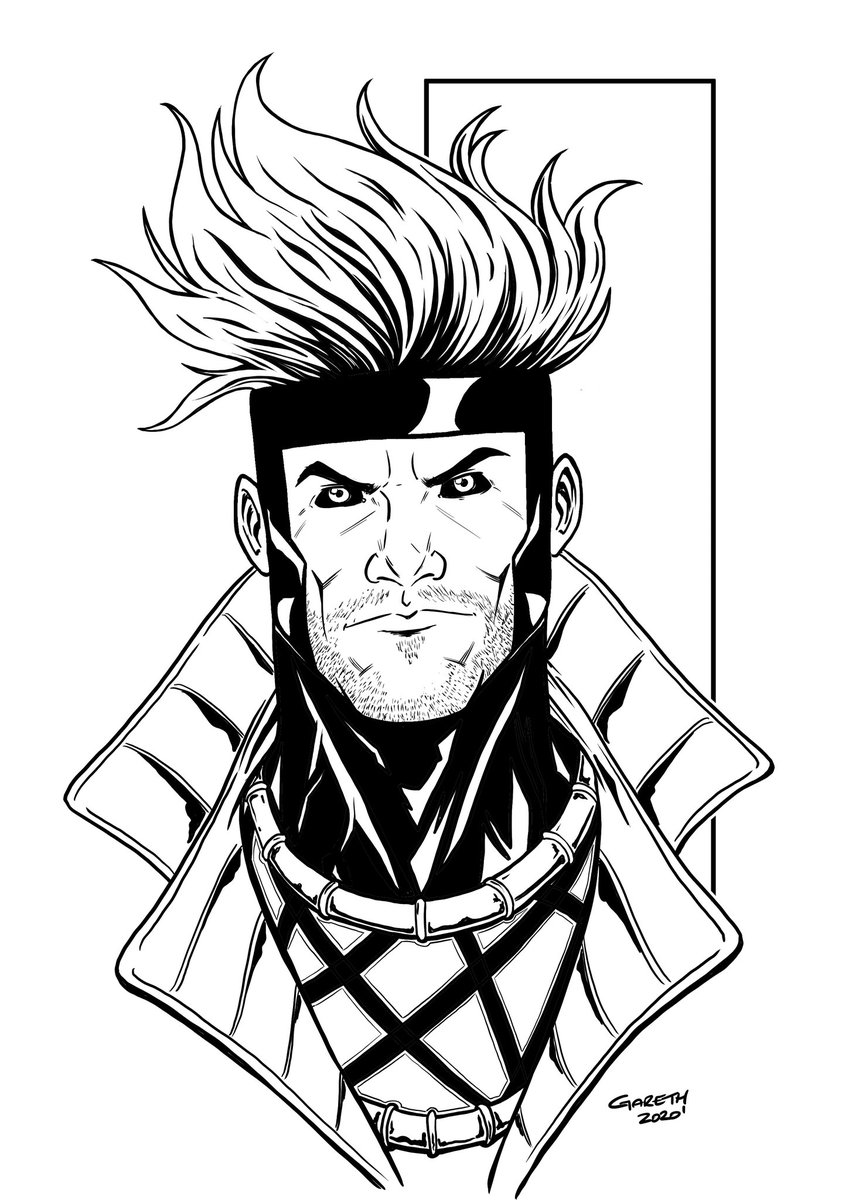 X Men Gambit Drawing