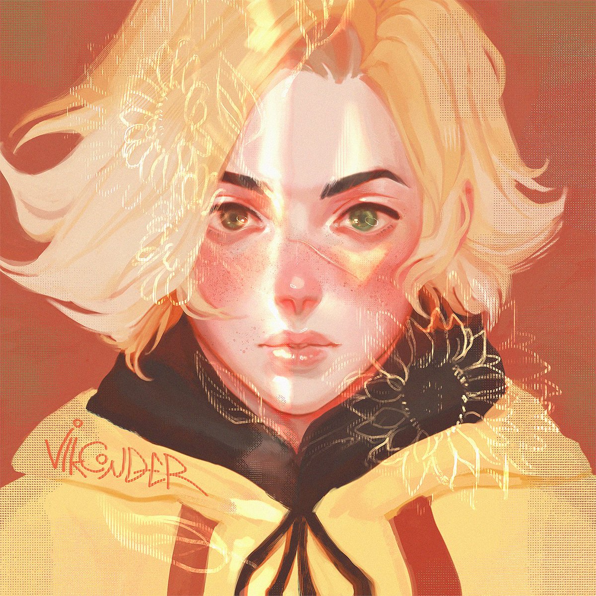 「#YELLOWART YESS 💛 Mir was born for this」|ʞ ı ʌ • в и к 🦊🍑🧡のイラスト