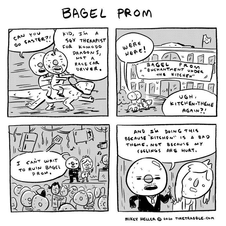 「i drew a comic about Egg Bagel's plan 」Mikey Hellerの漫画