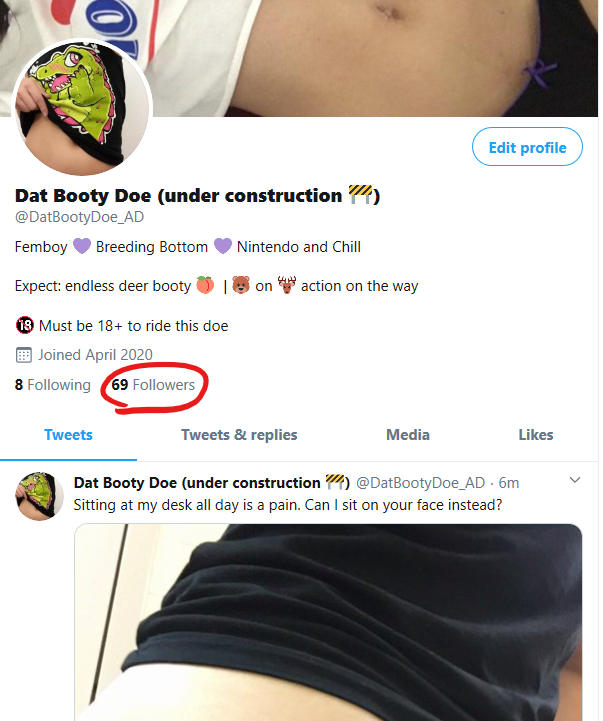 Dat Booty Doe (under construction 🚧) (@DatBootyDoe_AD) | Twitter