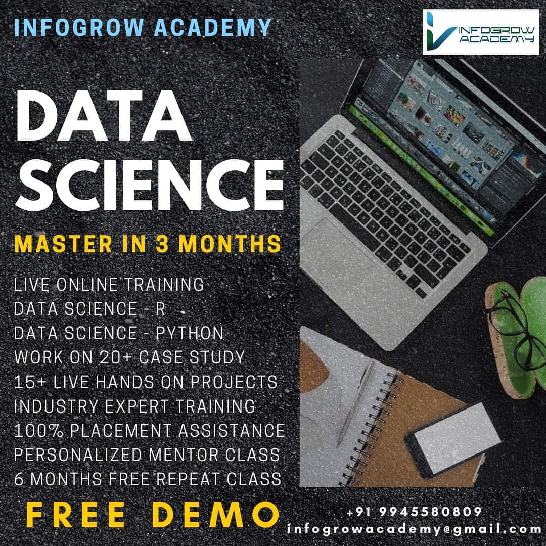Infogrow Academy on Twitter: "Become a Full-Stack Data science in 12 weeks, 20+ Hands on live ...