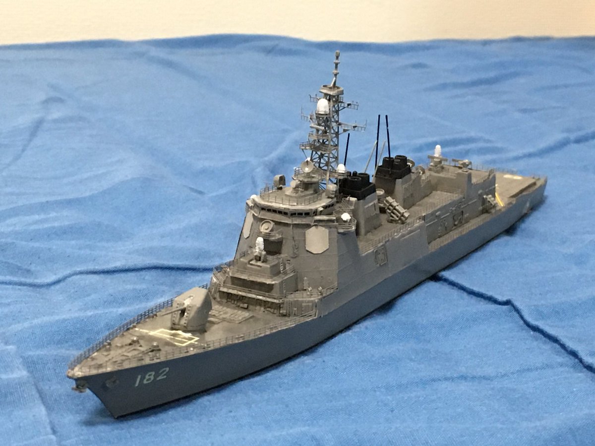 あさゆき＠5/29文学フリマ東京ス-37 on Twitter: "RT @He10012: 「ジパング」より1/700 DDH-182みらい、完成しました。"