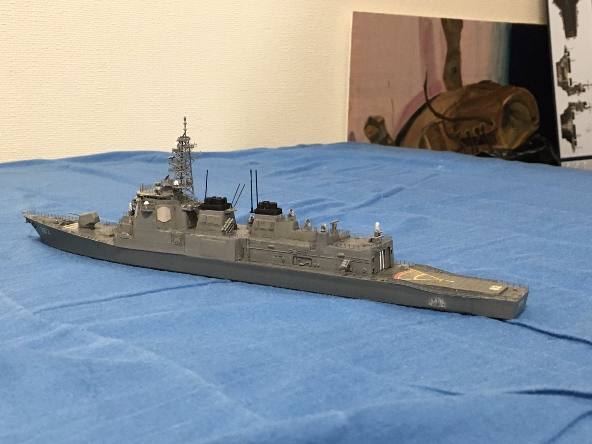 あさゆき＠5/29文学フリマ東京ス-37 on Twitter: "RT @He10012: 「ジパング」より1/700 DDH-182みらい、完成しました。"