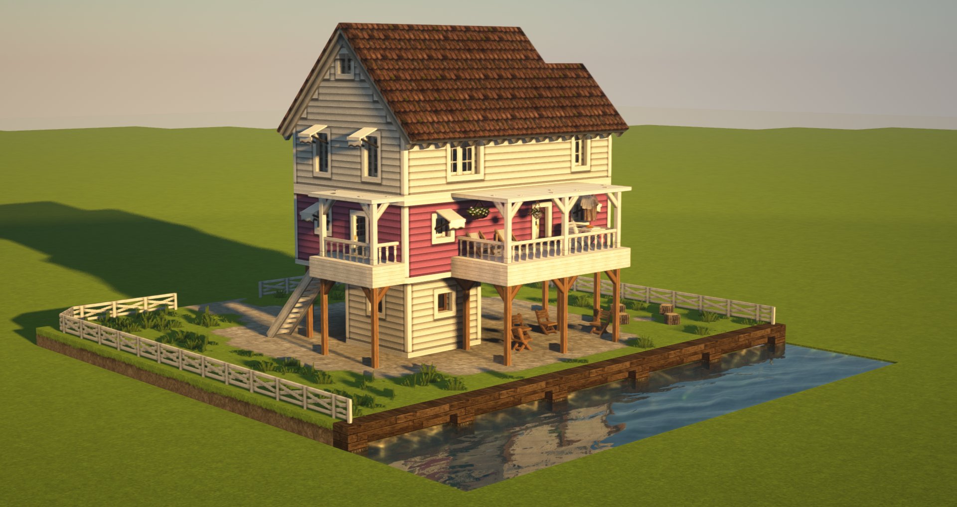 Minecraft Beach House On Stilts