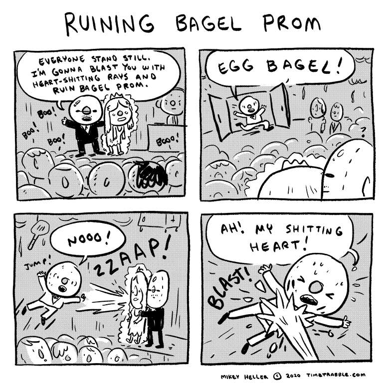 「i drew a comic about Egg Bagel's plan 」Mikey Hellerの漫画