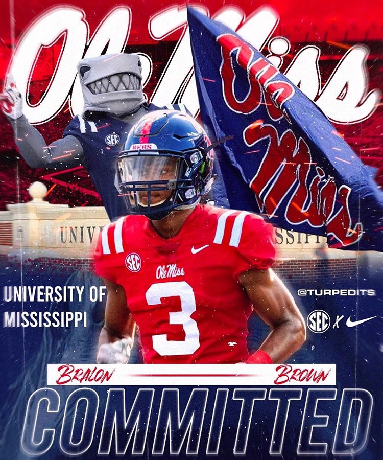 2021 4* WR Bralon Brown commits to Ole Miss : r/CFB