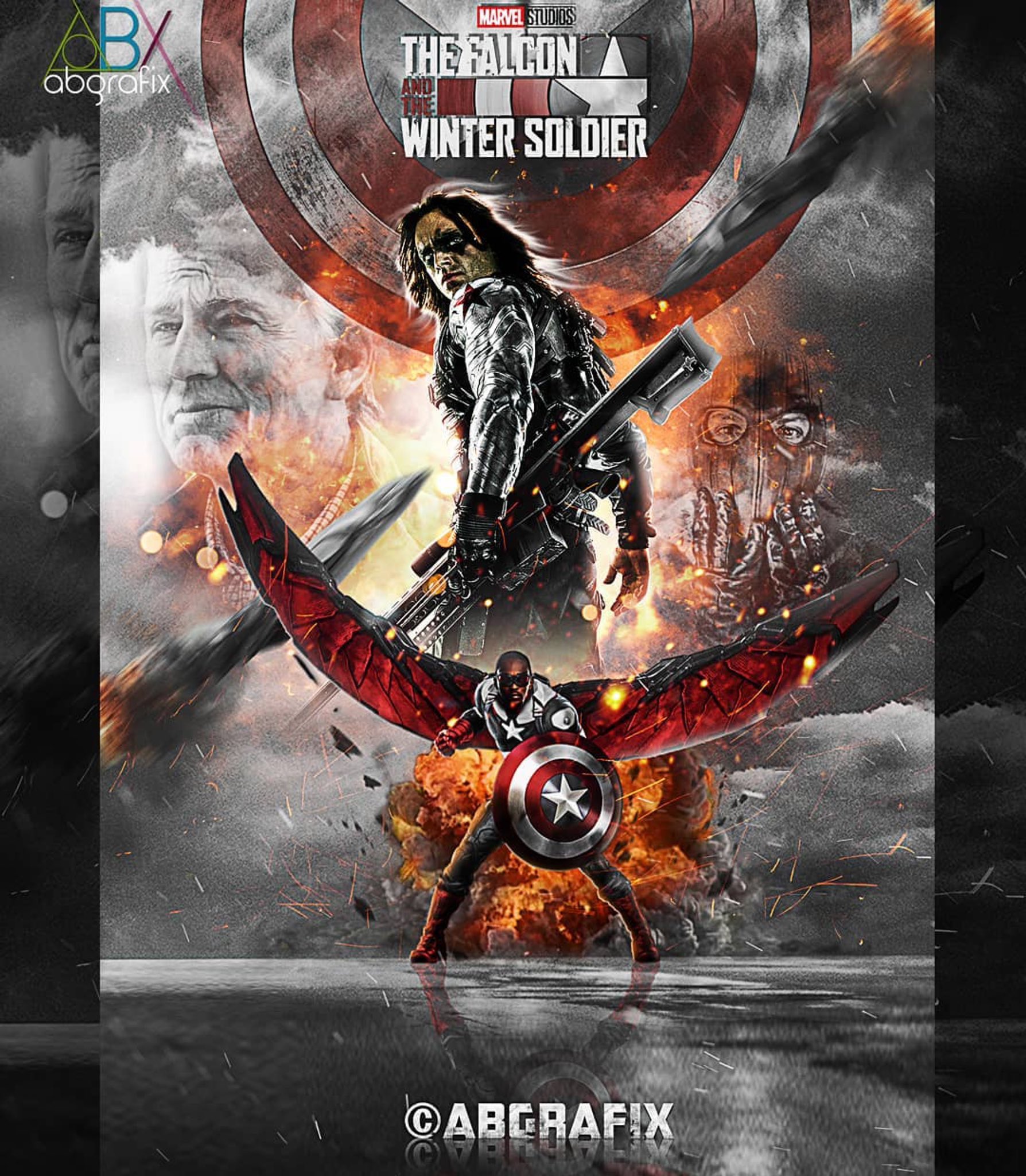 Winter Soldier Sebastian Stan Poster